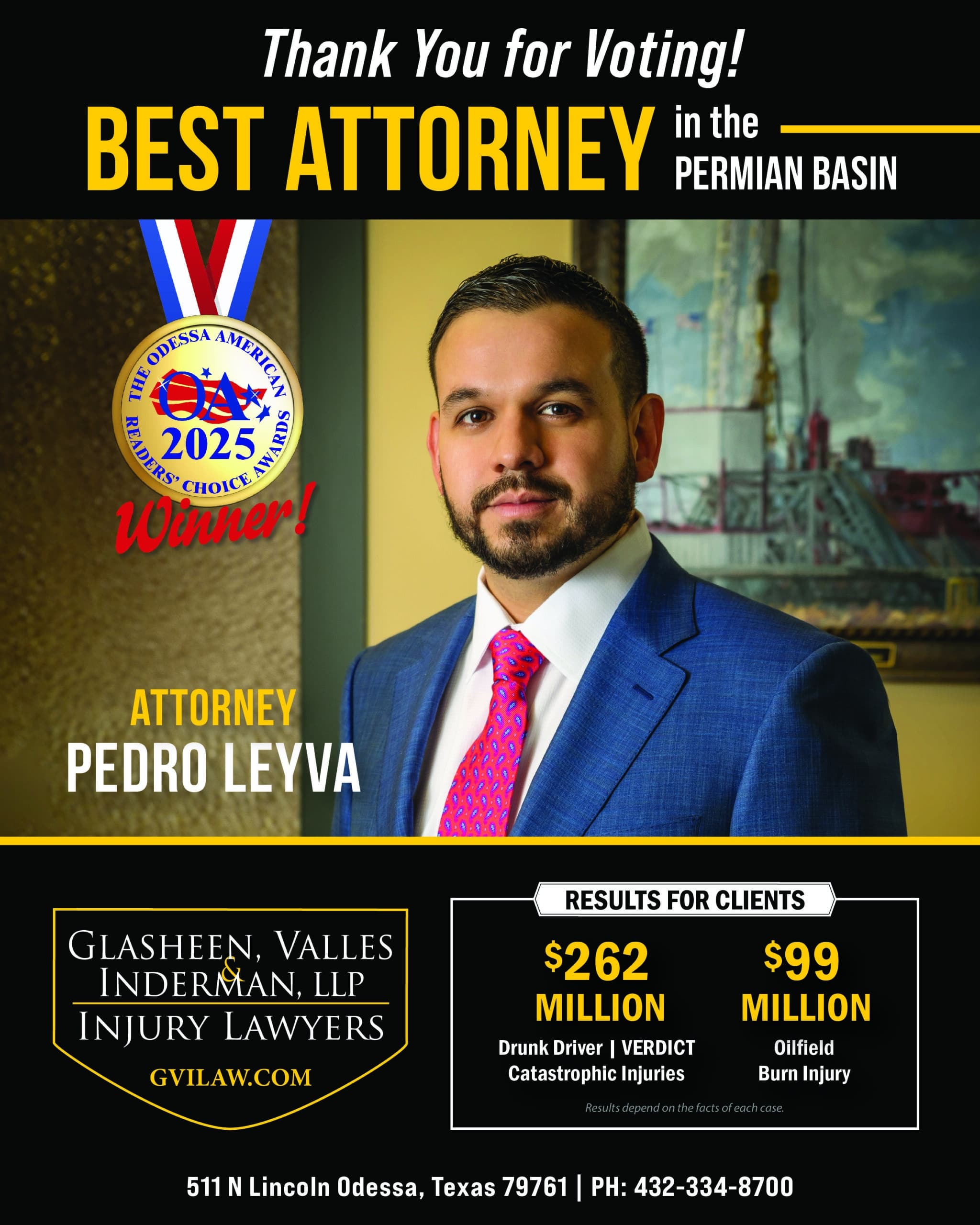 Senior Partner Pedro Leyva Named Best Attorney in the Permian Basin by ...